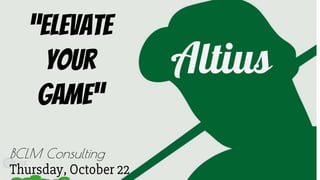 Altius Presentation | PPTX | Golf | Sports