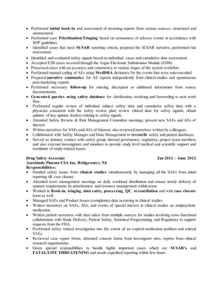 Anusha Kusuma_PV | DOCX | Pharmaceutical Industry | Industries