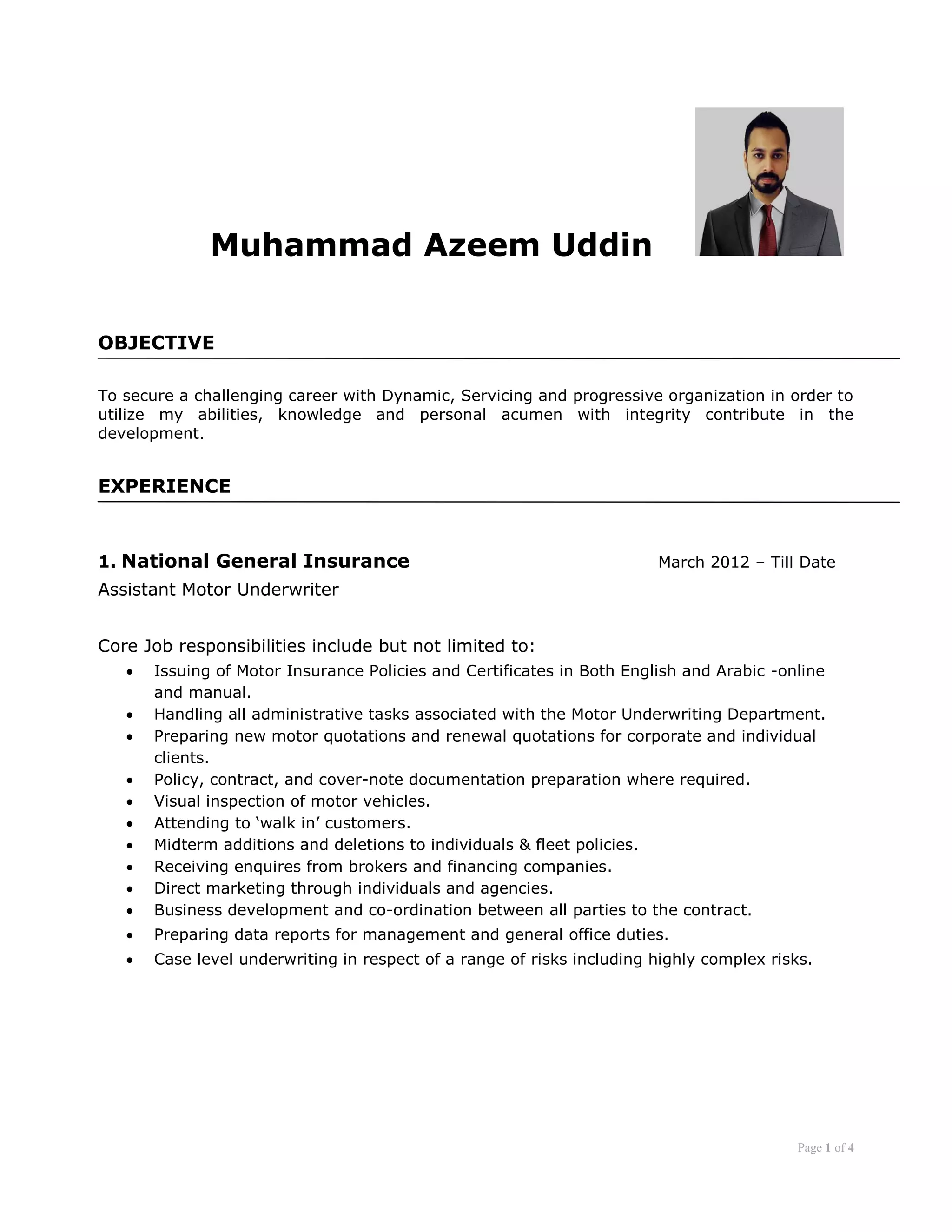 Transcript of Muhammad Azeem Uddin | PDF