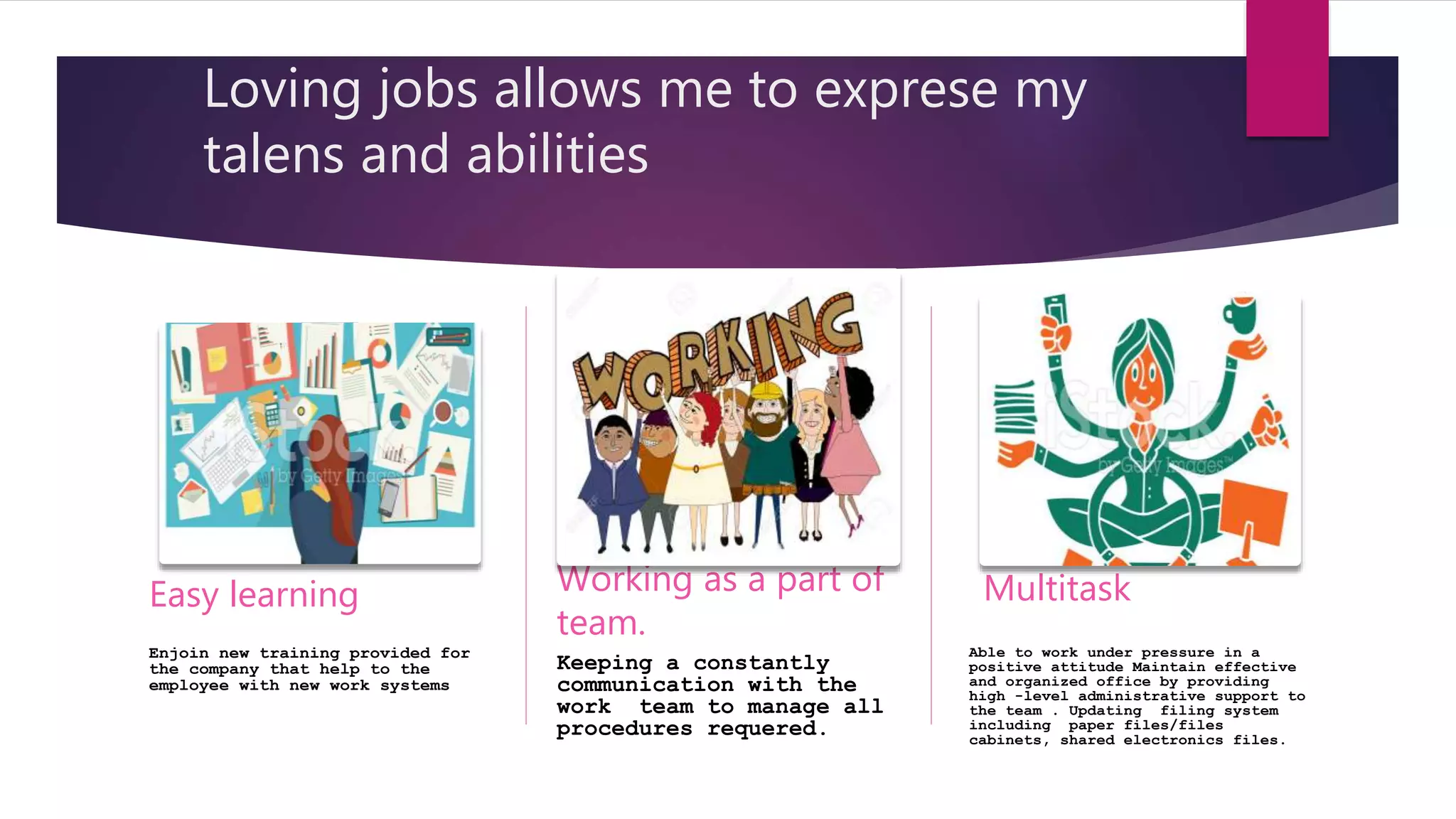 Presentation Administrative-receptionist | PPTX