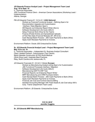 Jennifer Coggins JDE MRP Manufacturing 2016 | DOC