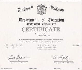 Teaching Certificates | PDF | Education industry | Industries