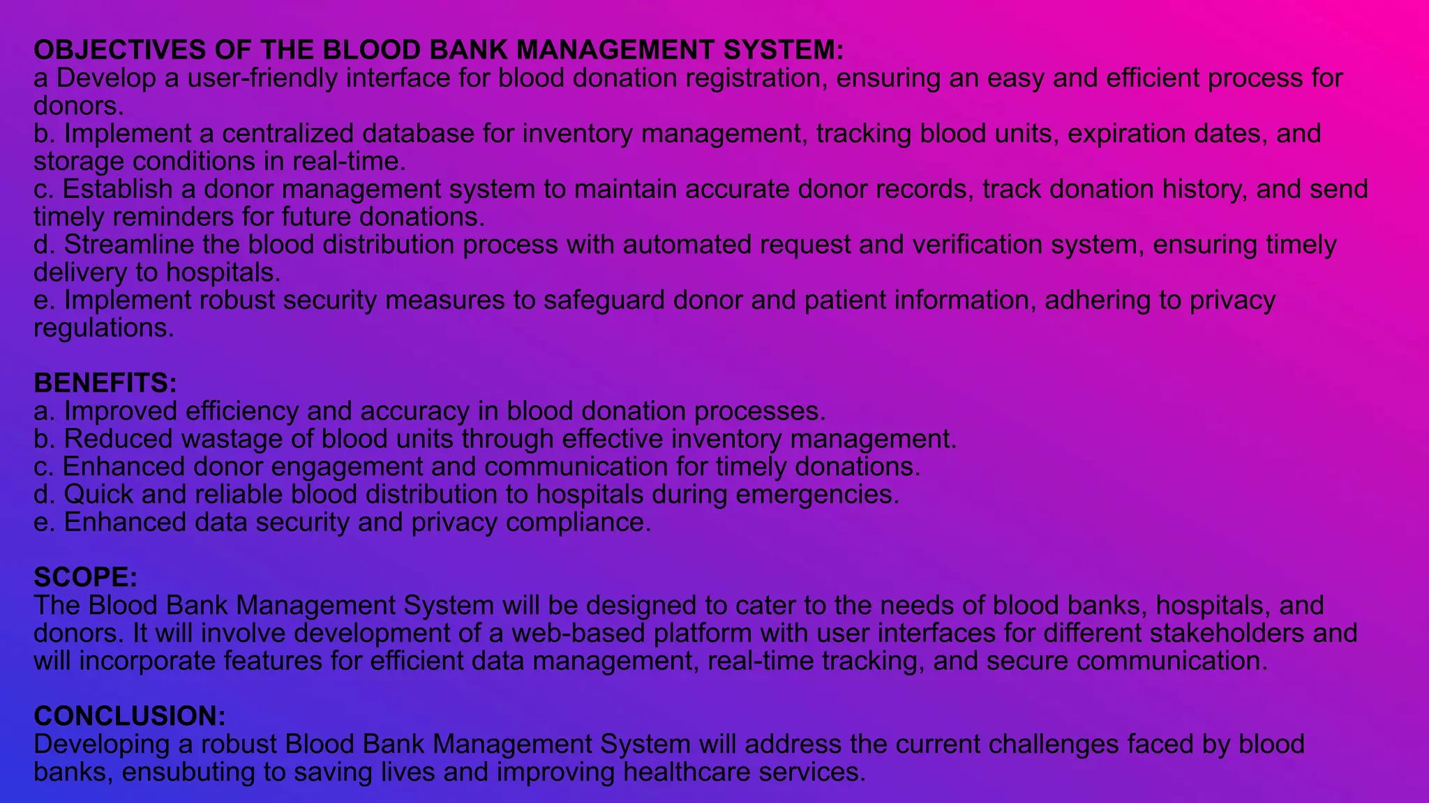 Efficient Blood bank management system.pptx