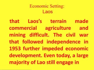 Laos (Economic Setting) | PPT