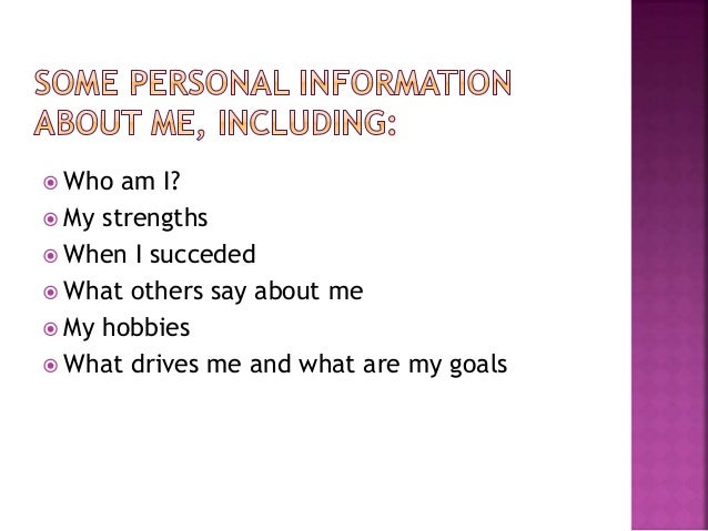 Personal presentation english nn