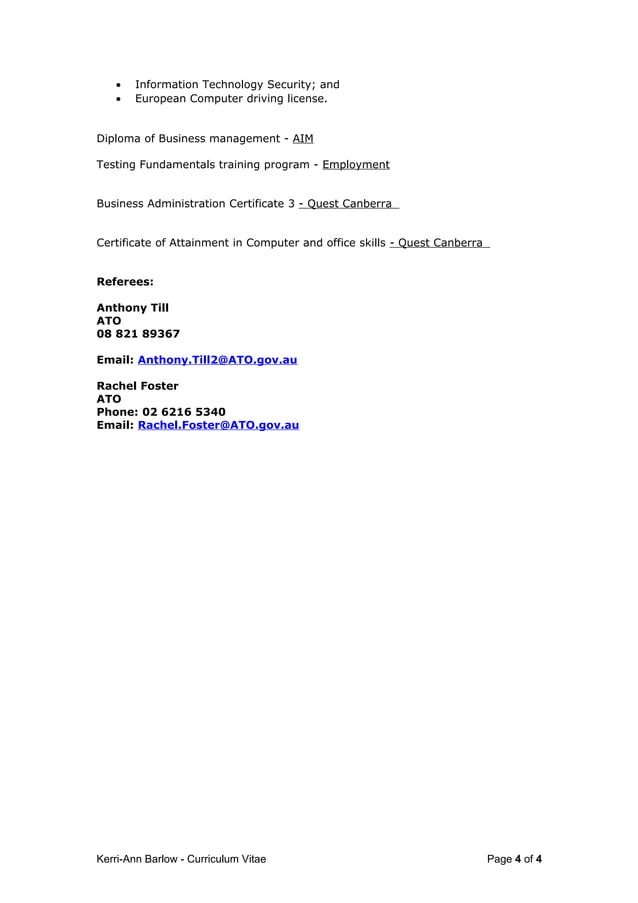 KerriAnn_Barlow_resume 2016 | PDF