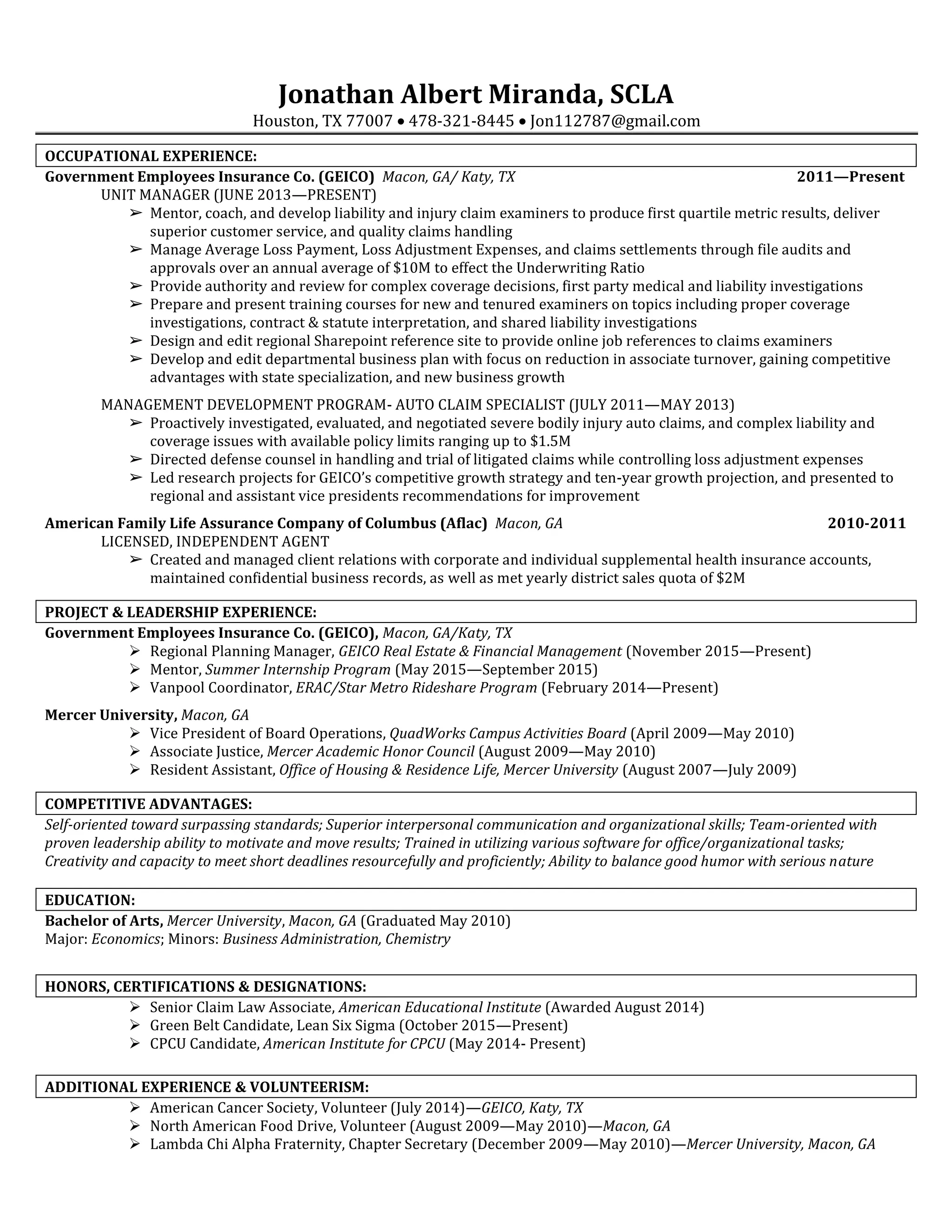 JMiranda Resume2-June2016 | PDF