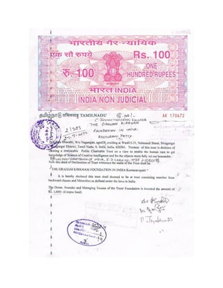The GKF in India - Ngo - Registration Documents.Pdf