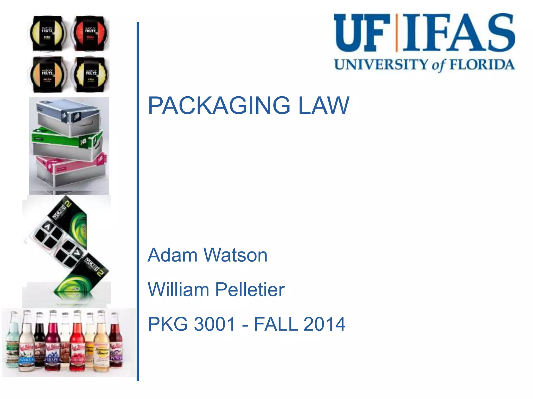 Chapter 19 Packaging Law - JAW | PPTX