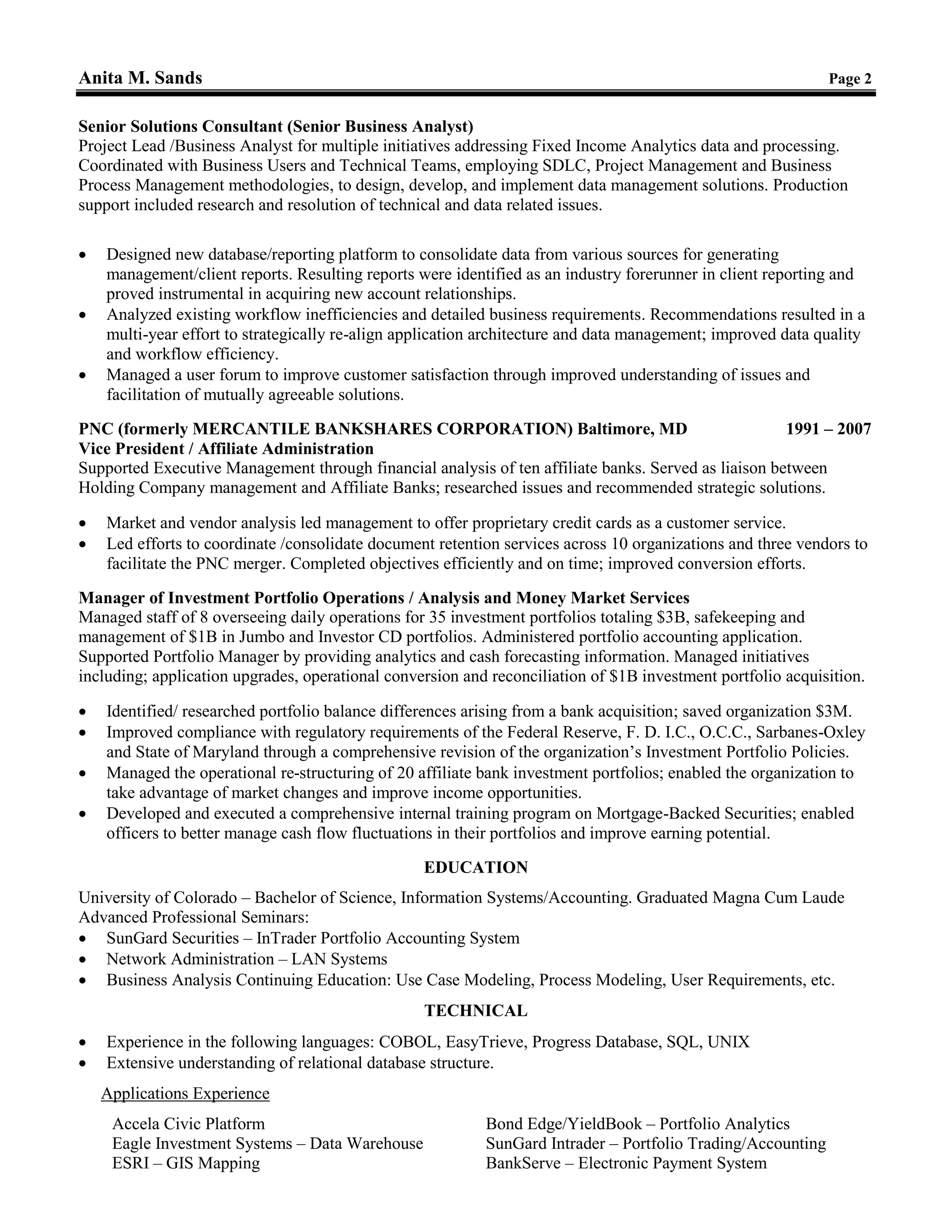 Sands.Anita Resume | PDF