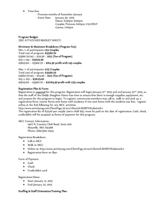 NEW Daddy Daughter Dance | DOCX | Parenting | Family and Relationships