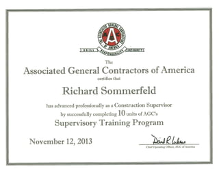 AGC SUPERVISORY TRAINING CERTIFICATED RWS | PDF | Adult Education ...