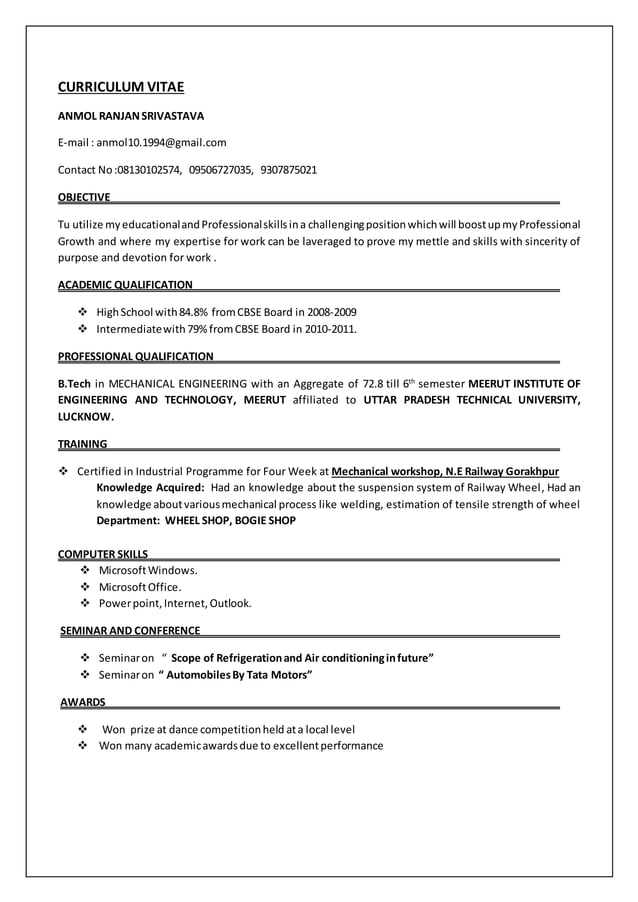 anmol cv 1 | DOCX