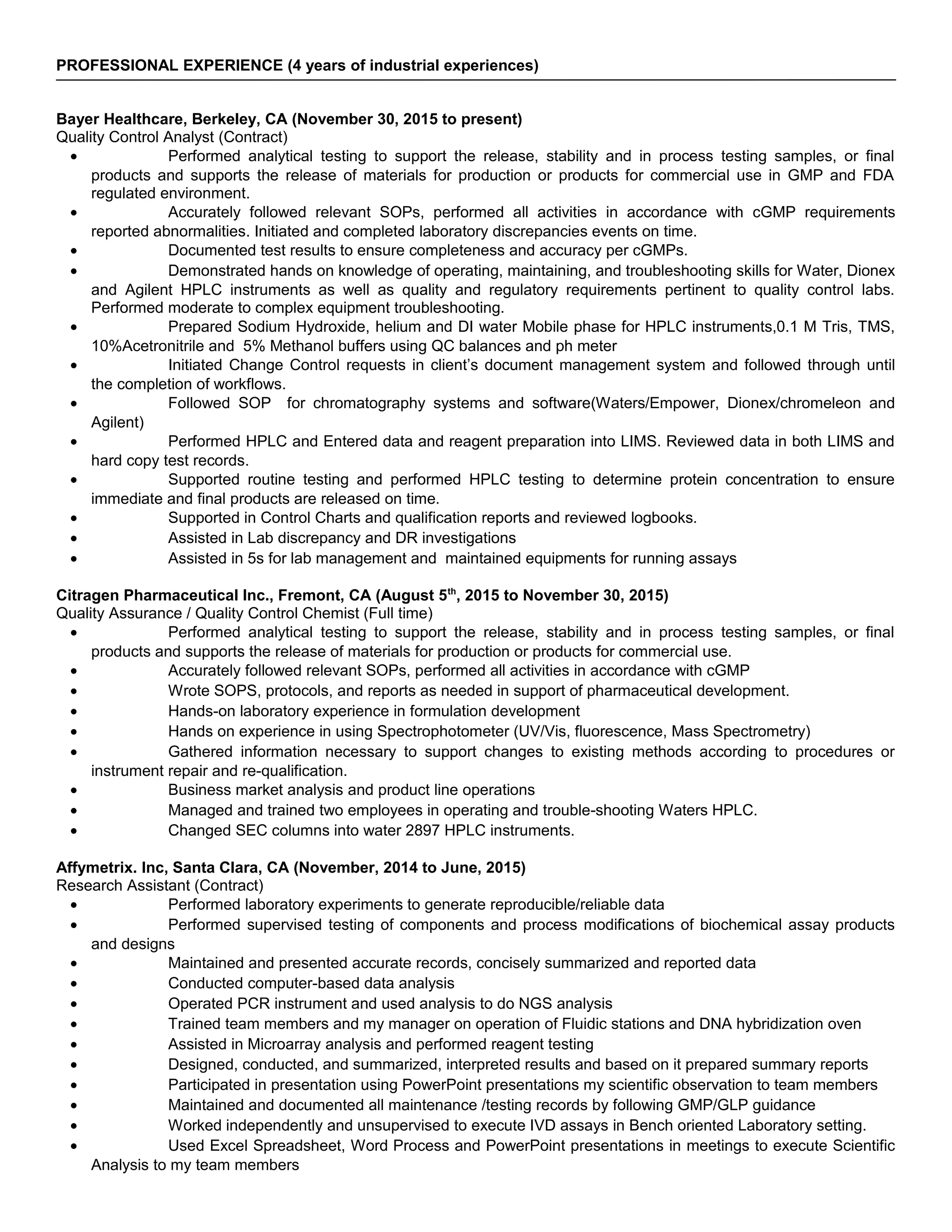 Samha Joshi 2016 resume | DOC