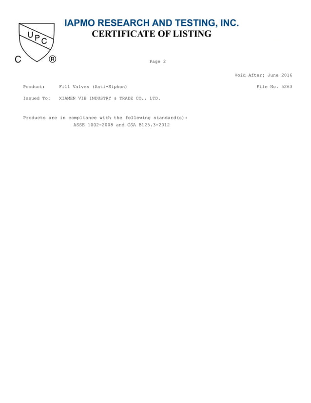 5263 UPC CERTIFICATE | PDF