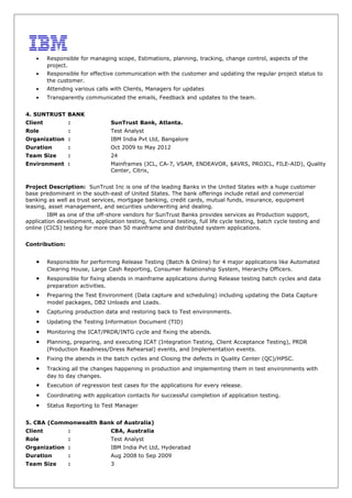 Ashok Poreddy_IBM_ Mainframes_8yrs | DOC | Computer Software and Applications | Computing