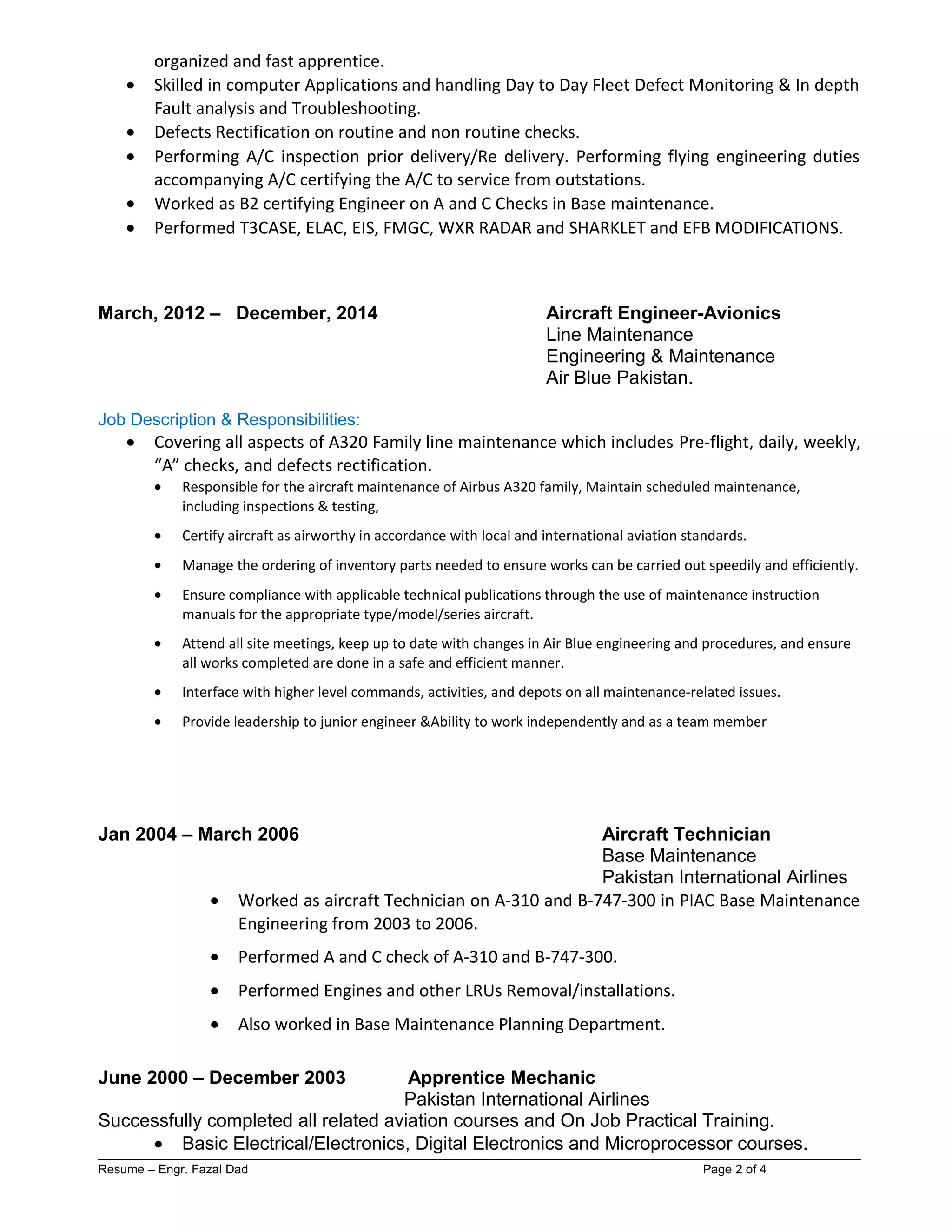 Fazal Dad Resume | DOC