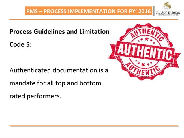 PMS Presentation Deck | PPS | Human Resources | Business