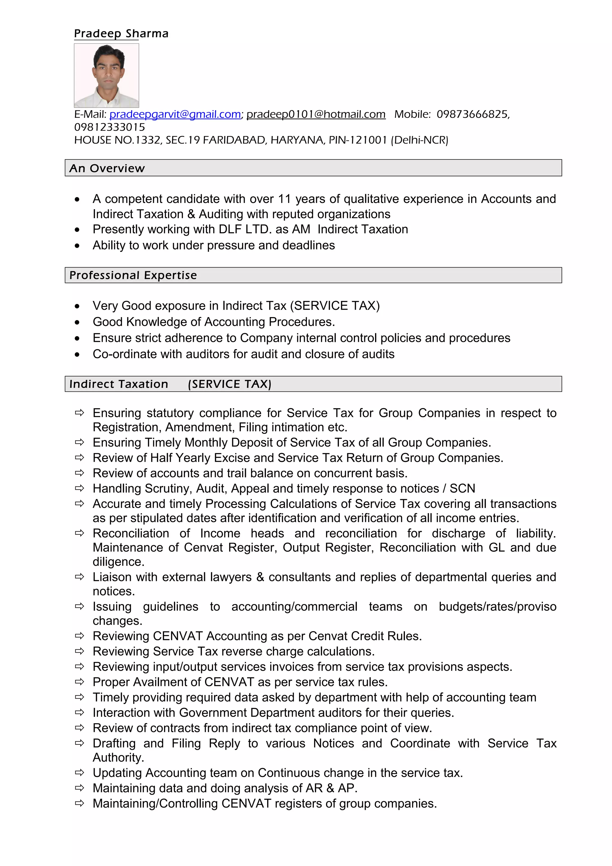 Pradeep Sharma doc | DOC