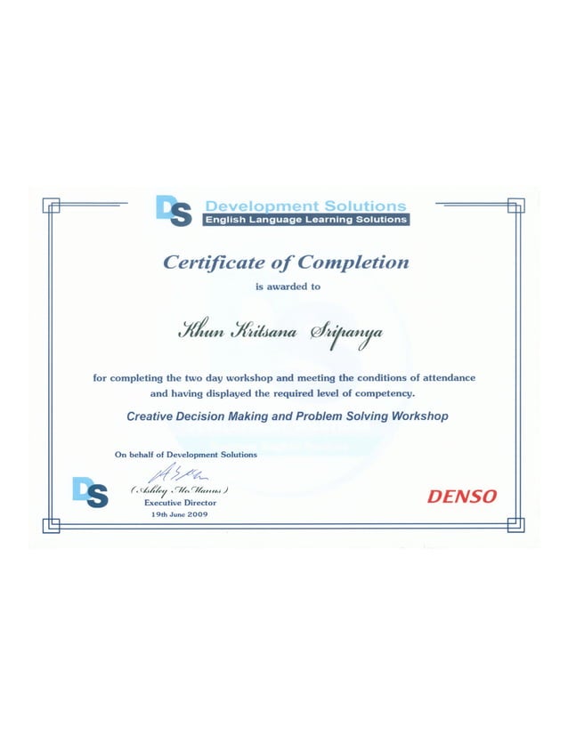 Creative Desision Making_Denso | PDF