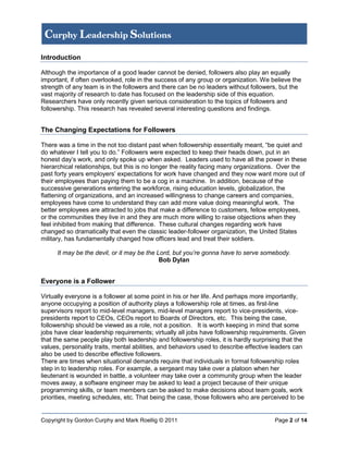 Article--CLS Followership White Paper | PDF