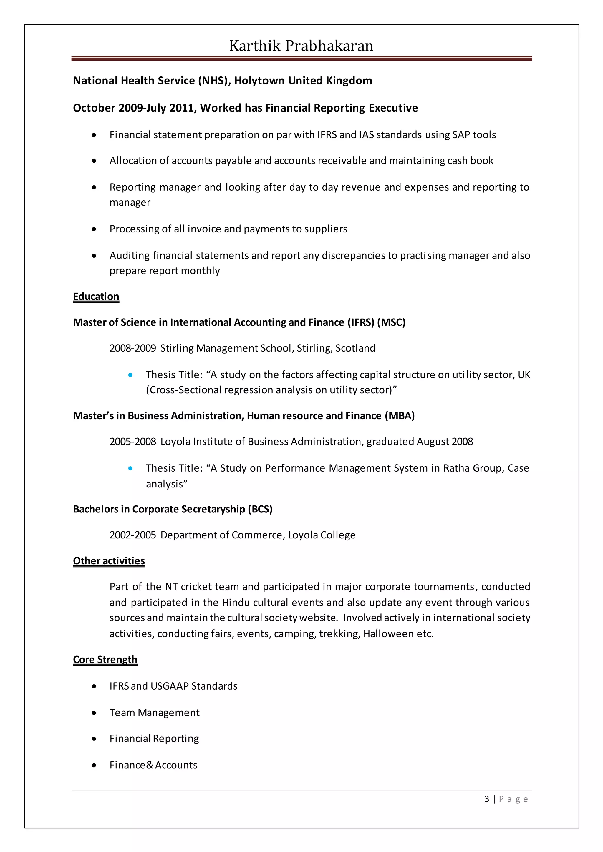 Karthik Prabhakaran Resume | DOCX