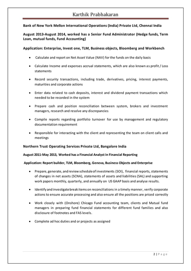 Karthik Prabhakaran Resume | DOCX