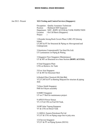 CV | DOC | Civil Engineering Industry | Industries