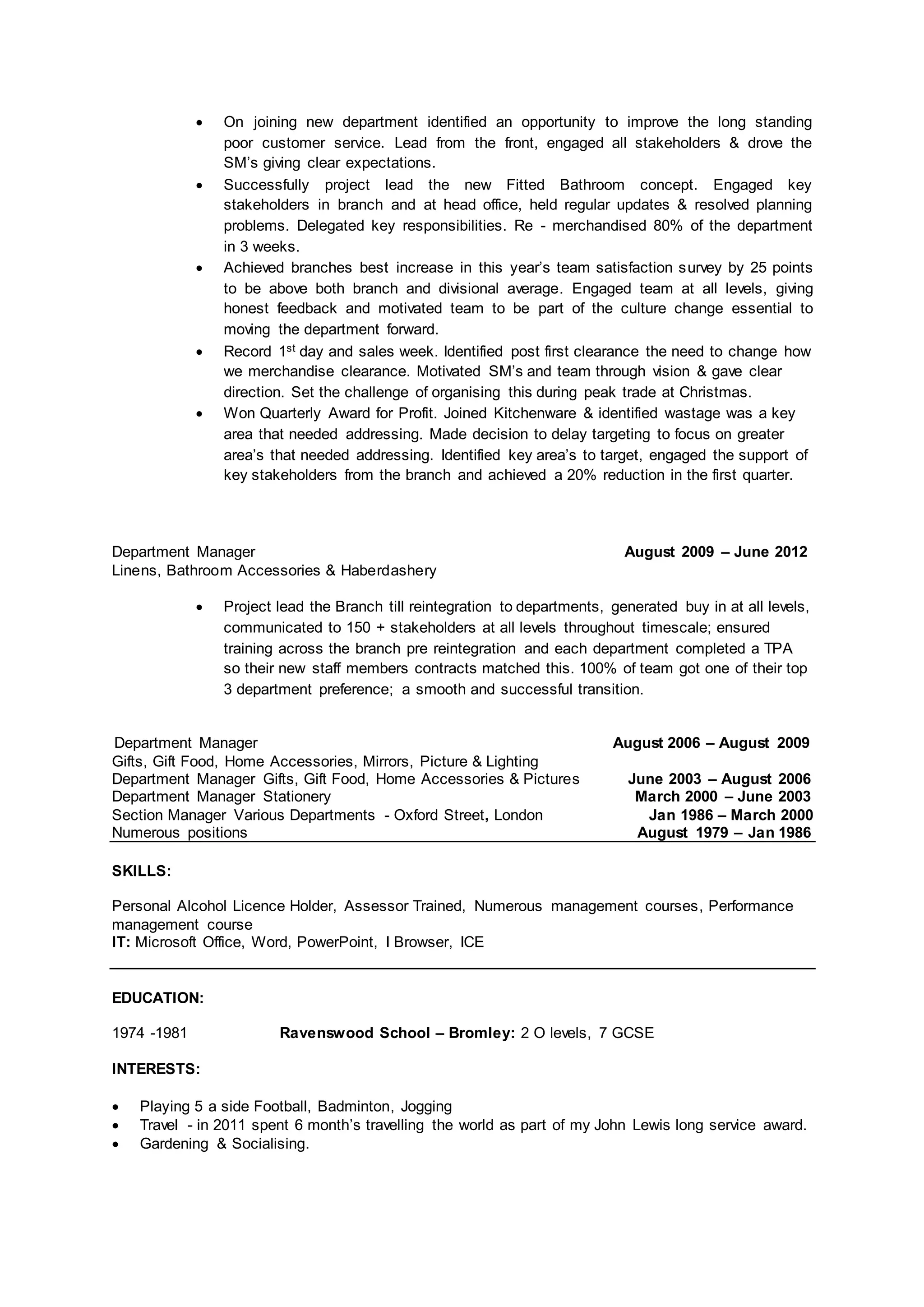 Nick Bacon CV | DOCX