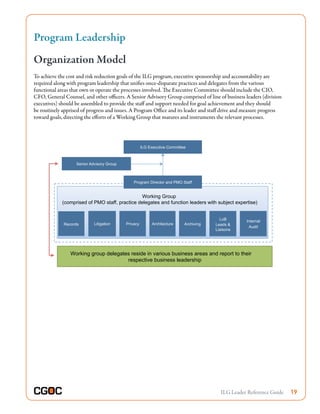 Information Lifecycle Governance Leader Reference Guide | PDF