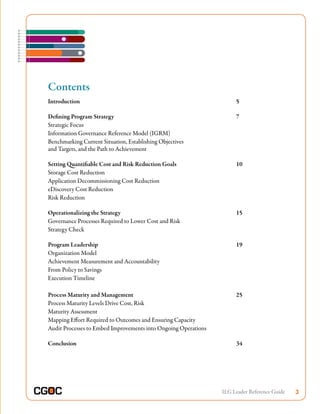 Information Lifecycle Governance Leader Reference Guide | PDF