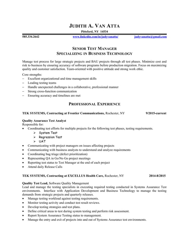 Van Atta.Judy.Resume | PDF