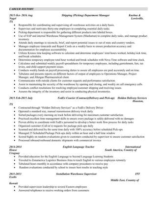 S. Stewart's Current Resume | PDF