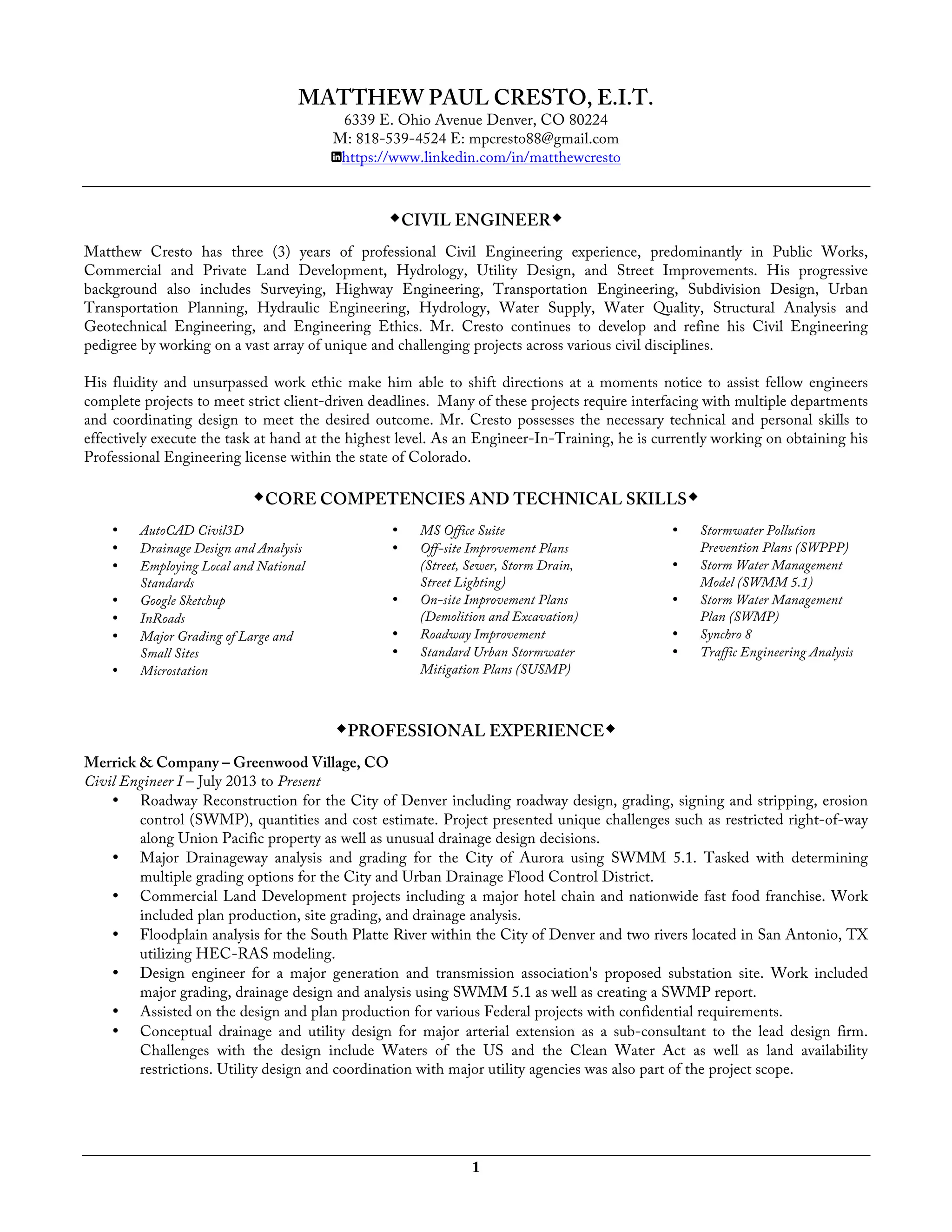 MPC Resume 2015 | PDF