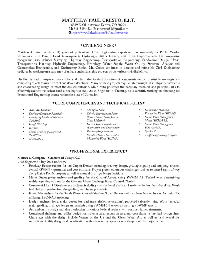 MPC Resume 2015 | PDF