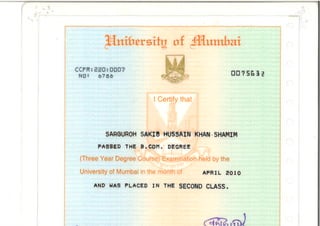 Degree Certificate | PPT