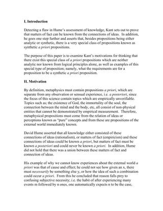 kant vs. hume | PDF | Physics | Science