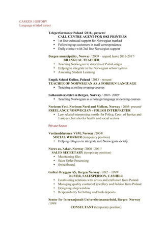 CV English 2016 pdf | PDF