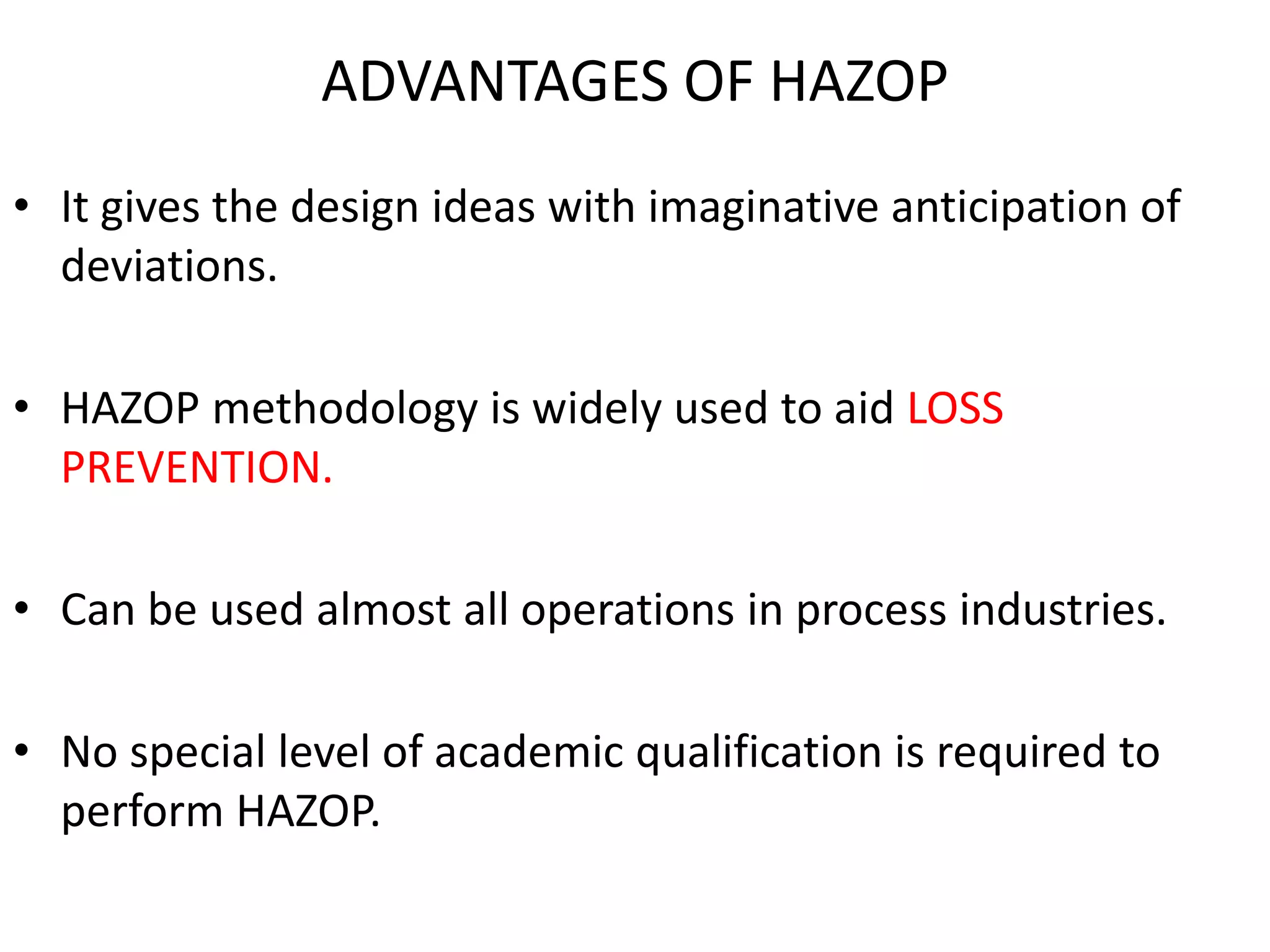 INTRODUCTION & BASIS OF HAZOP | PPTX