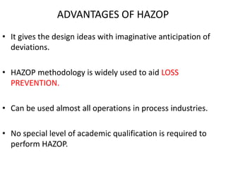INTRODUCTION & BASIS OF HAZOP | PPTX
