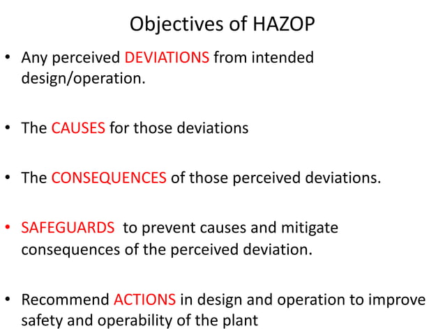 INTRODUCTION & BASIS OF HAZOP | PPTX