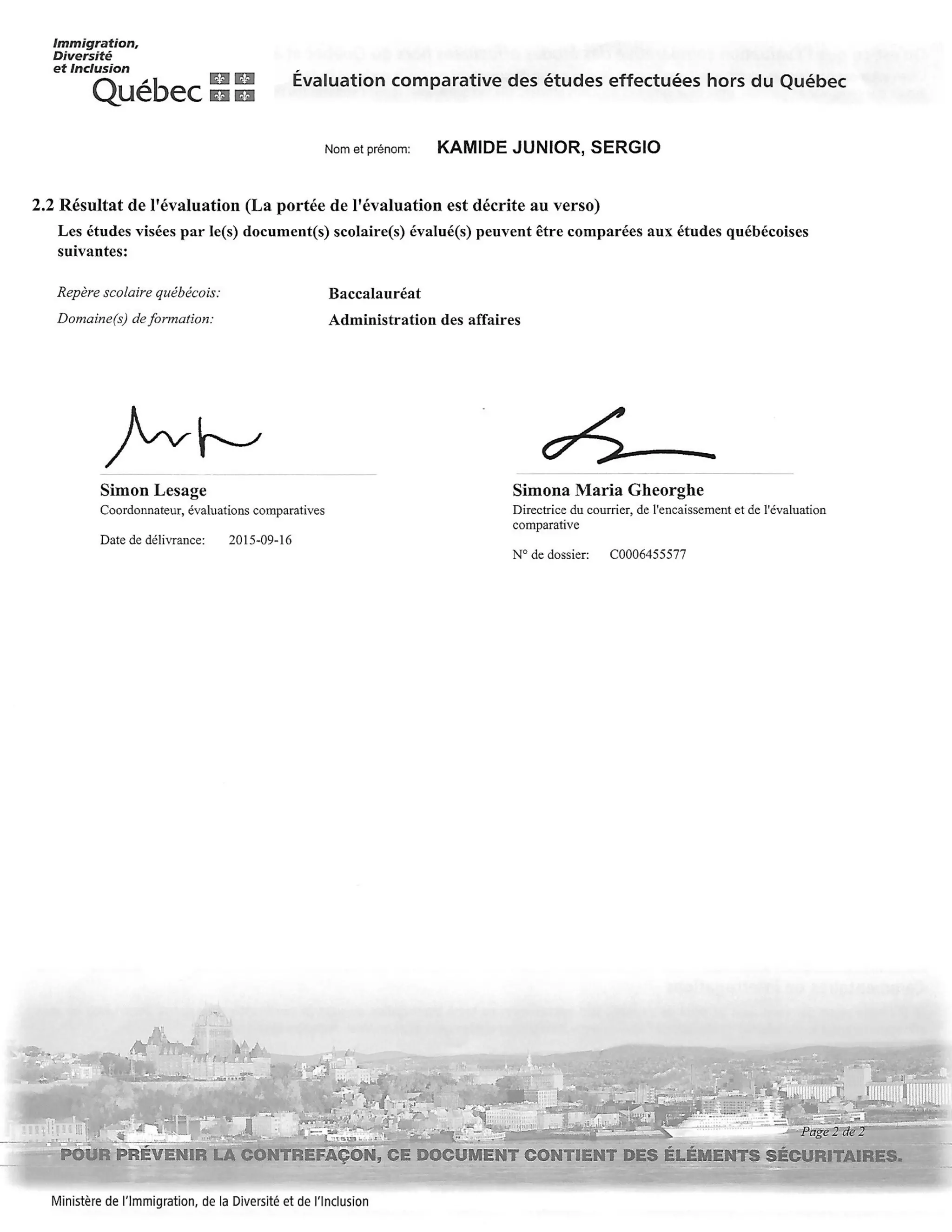 Evaluation_Comparative_Quebec | PDF