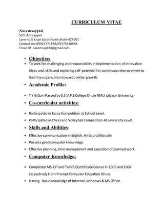 CV_Naeem_Sayyed | DOCX