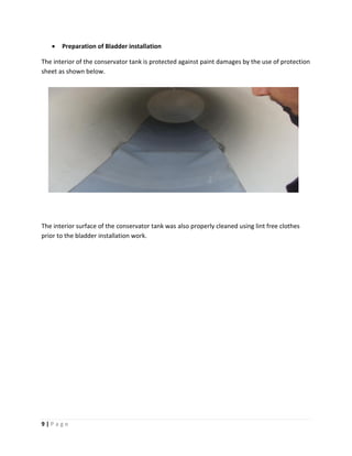 Transformer Bladder Replacement work Report | PDF