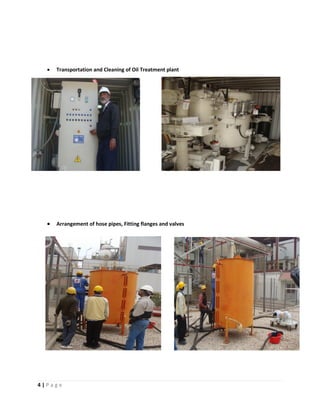 Transformer Bladder Replacement work Report | PDF