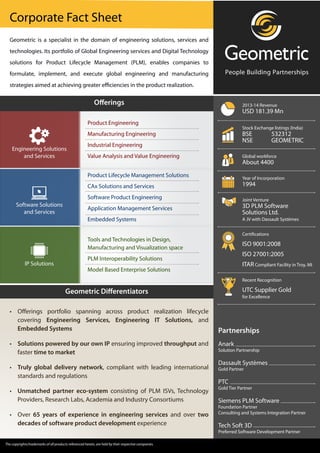 Geometric_Fact_Sheet | PDF | Business | Business and Finance