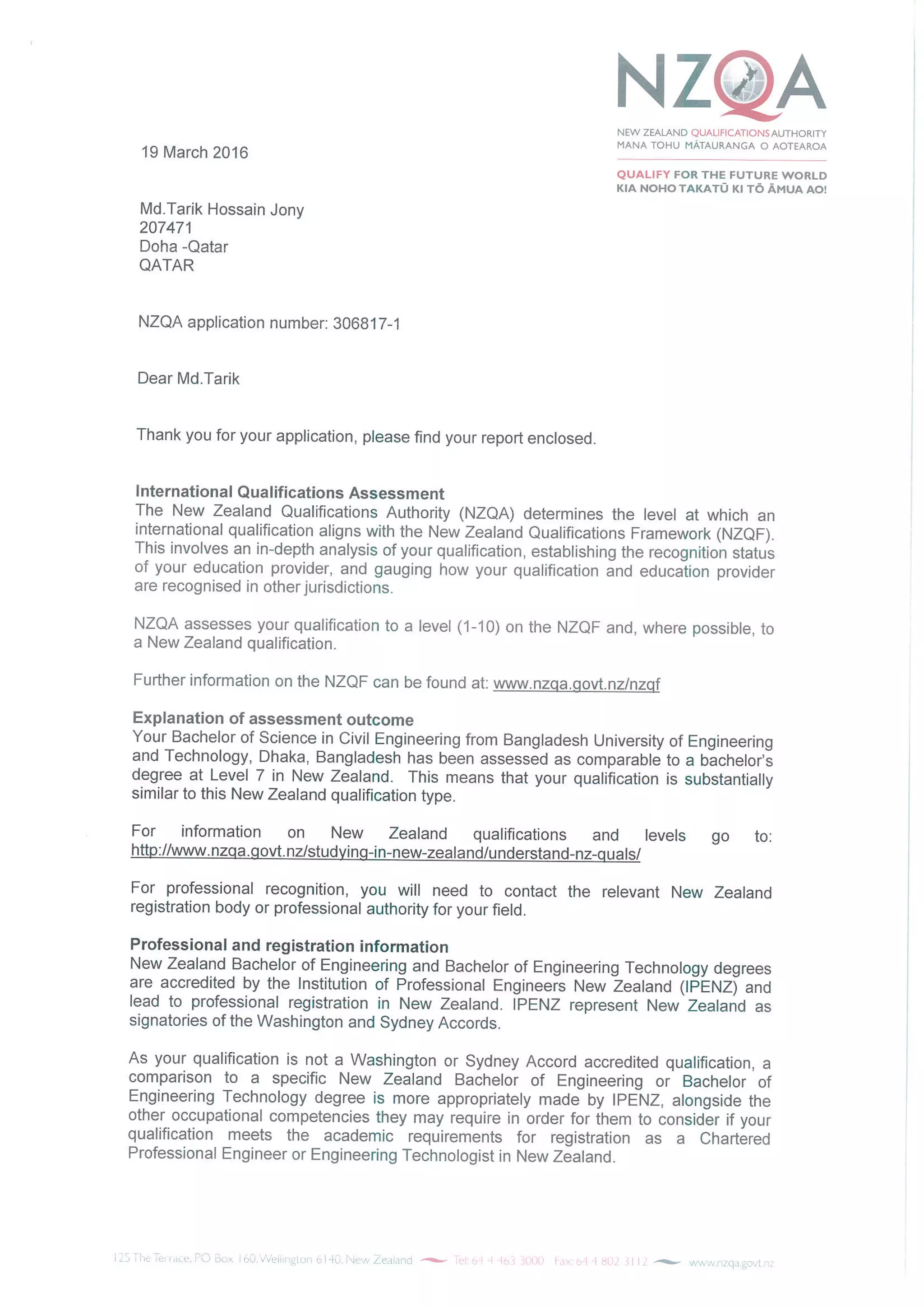 NZQA Assessment result | PDF