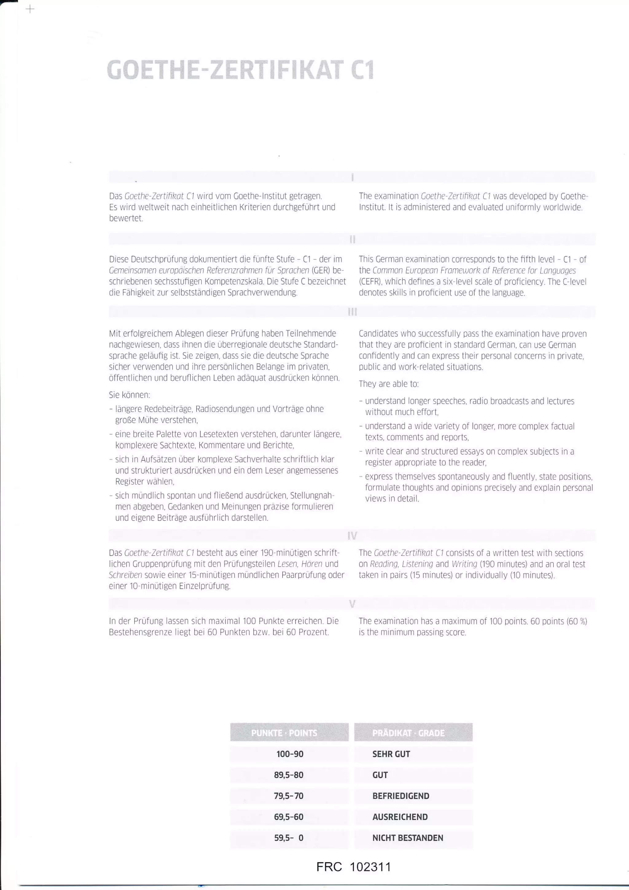 ANDRYUSHECHKINA TATIANA_GOETHE ZERTIFIKAT C 1 - GUT | PDF