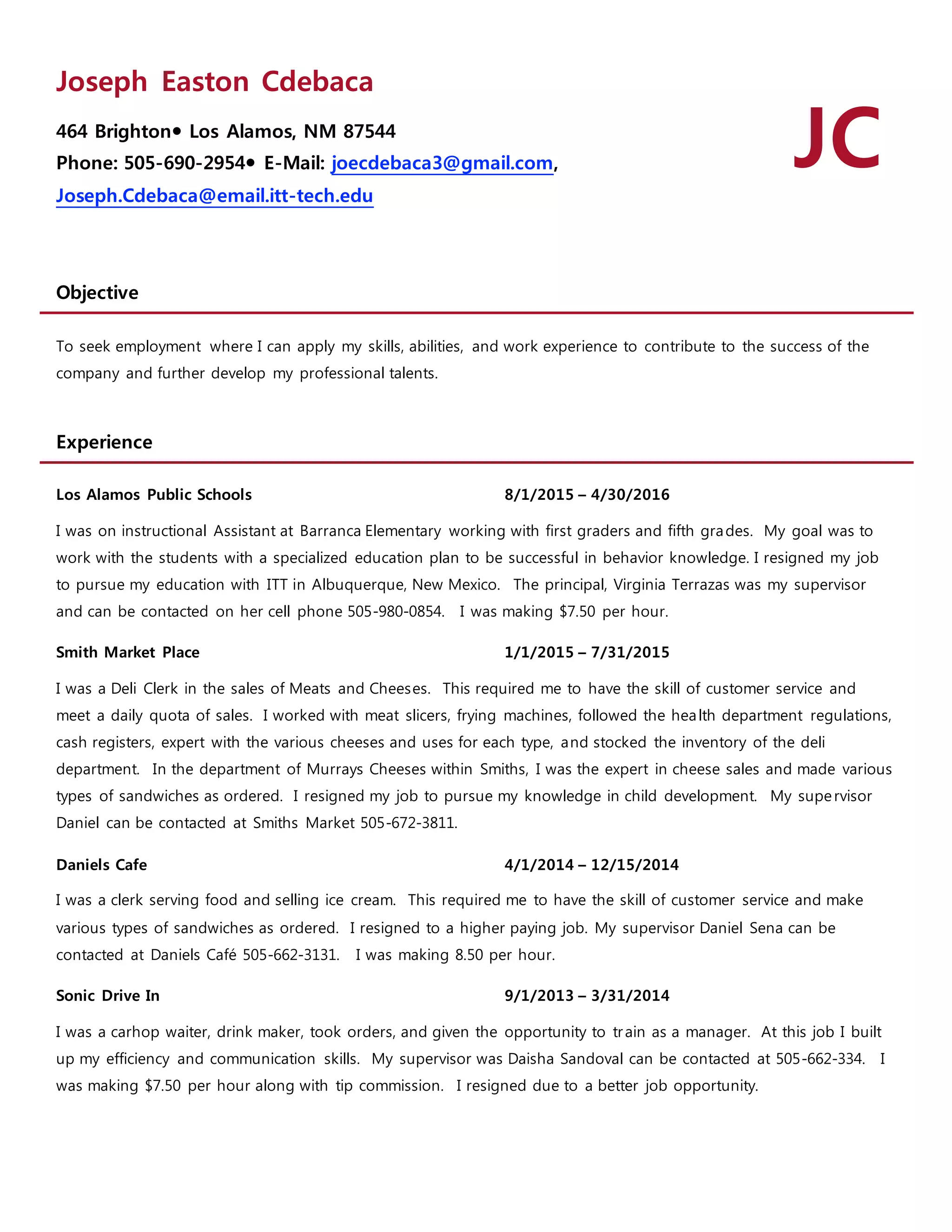 Fianl resamae | DOCX | Business | Business and Finance