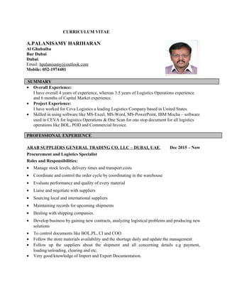 Hari Resume (2) | PDF